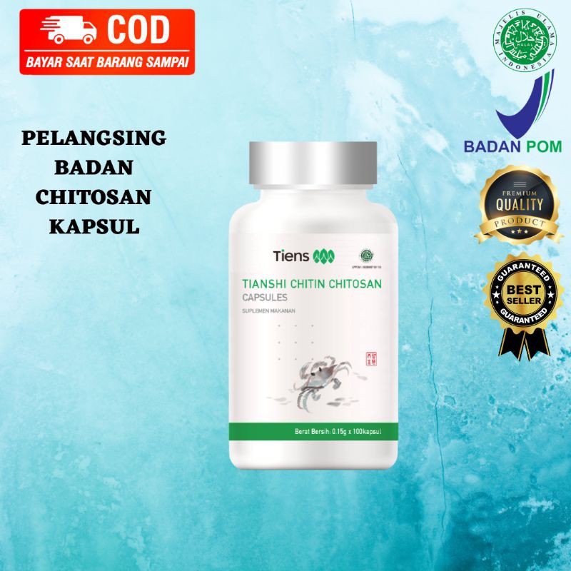 Jual Tiens Penurun Berat Badan Chitin Chitosan Capsul Melangsingkan ...