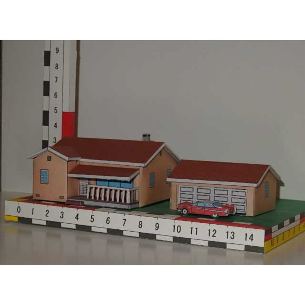 Jual DIY Papercraft Diorama Rumah Gaya Amerika Mini Version V2 | Shopee ...