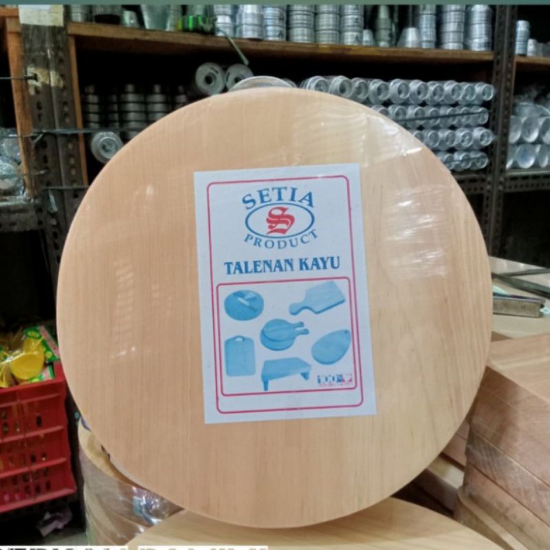 Jual Talenan Kayu Bulat 25cm atau 30cm / Talenan Daging / Talenan ...