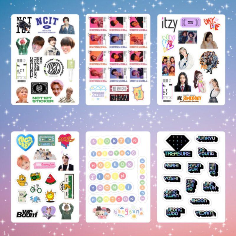 Jual [UNCUT] STICKER HP KPOP A6 STIKER MINI STIKER AESTHETIC STIKER EXO ...