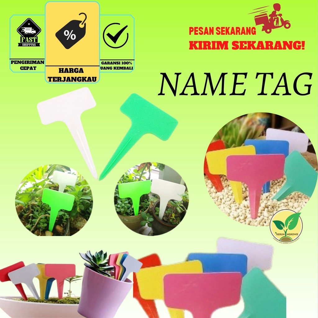 Jual Penanda Label Name Tag Tanaman Slip On Plant Marker Nama Waterproof Anti Air | Shopee Indonesia