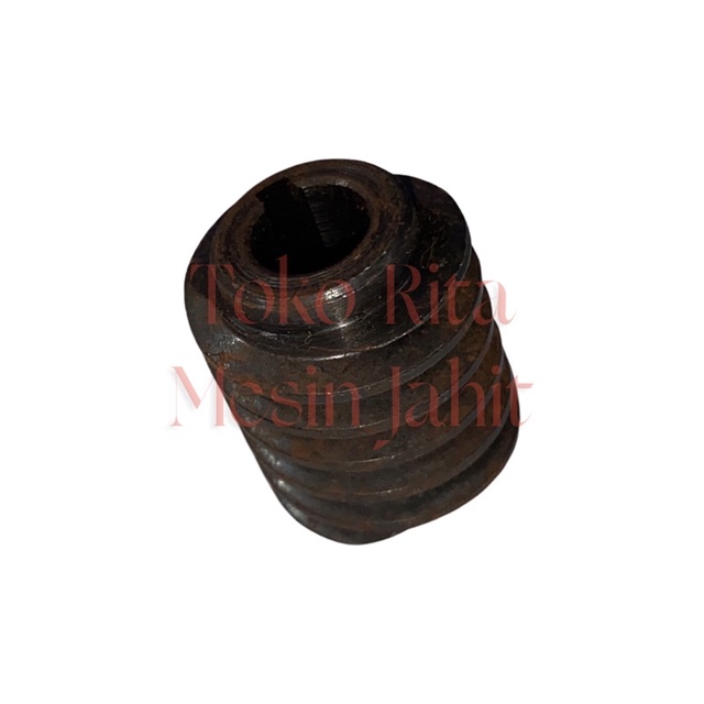 Jual gear ulir cacing mesin seset kulit main shaft worm gear | Shopee ...