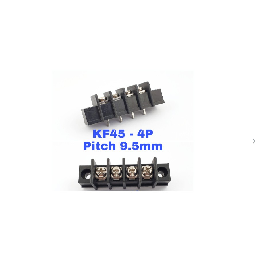 Jual Terminal Block Hitam 4P PCB 4 P KF45 4 Pin KF 45 With Ears Kuping ...