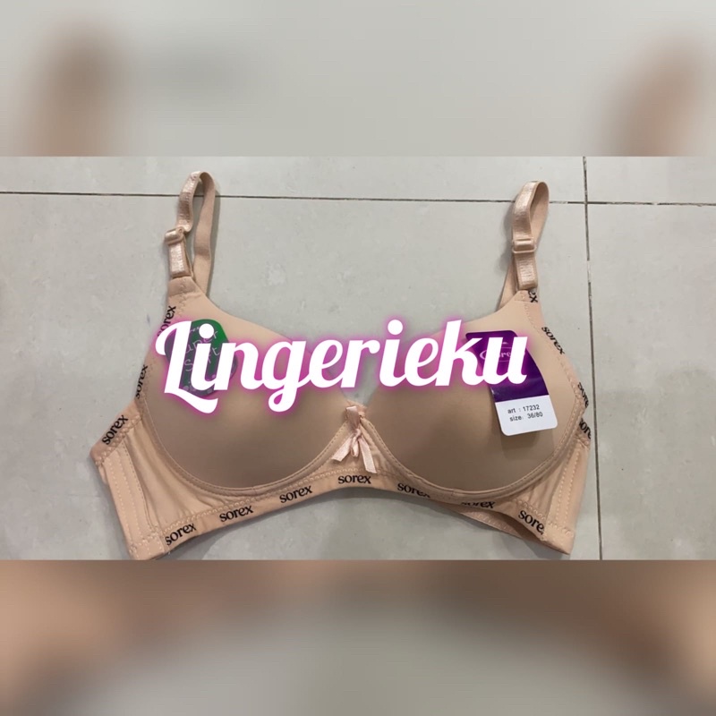 Jual Sorex 17232 BH Bra Wanita Busa Tipis Tanpa Kawat Kait 2 Setara Cup ...