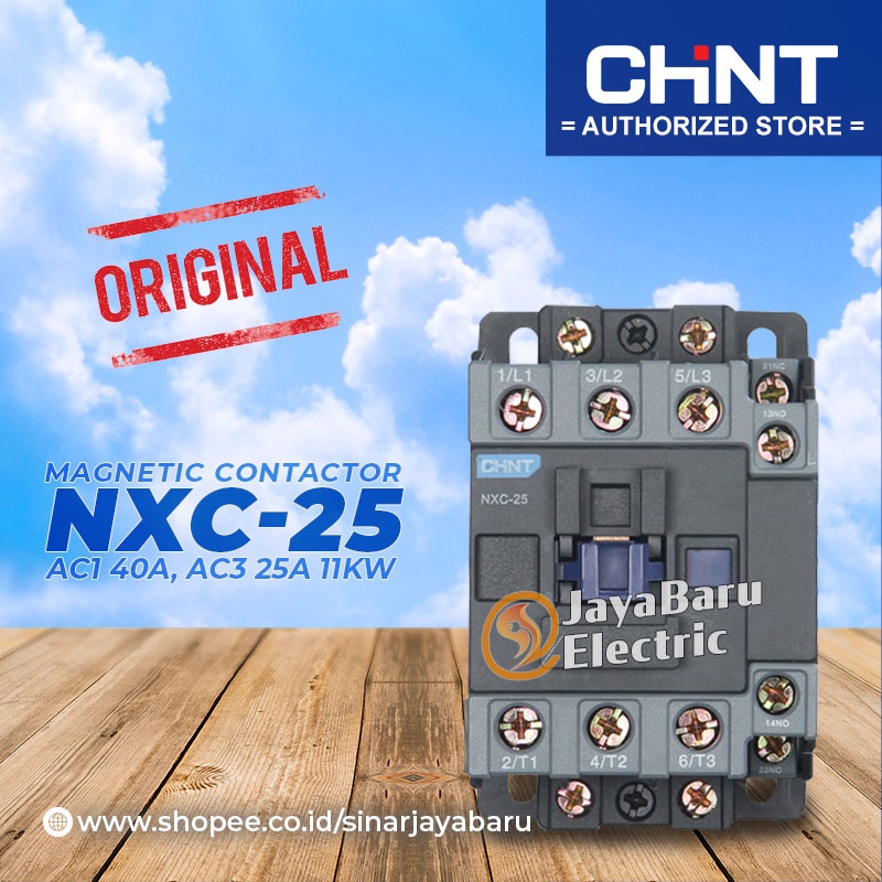 Jual Contactor Kontaktor CHINT NXC-25 NXC25 24V 36V 48V 110V 220V 400V | Shopee Indonesia
