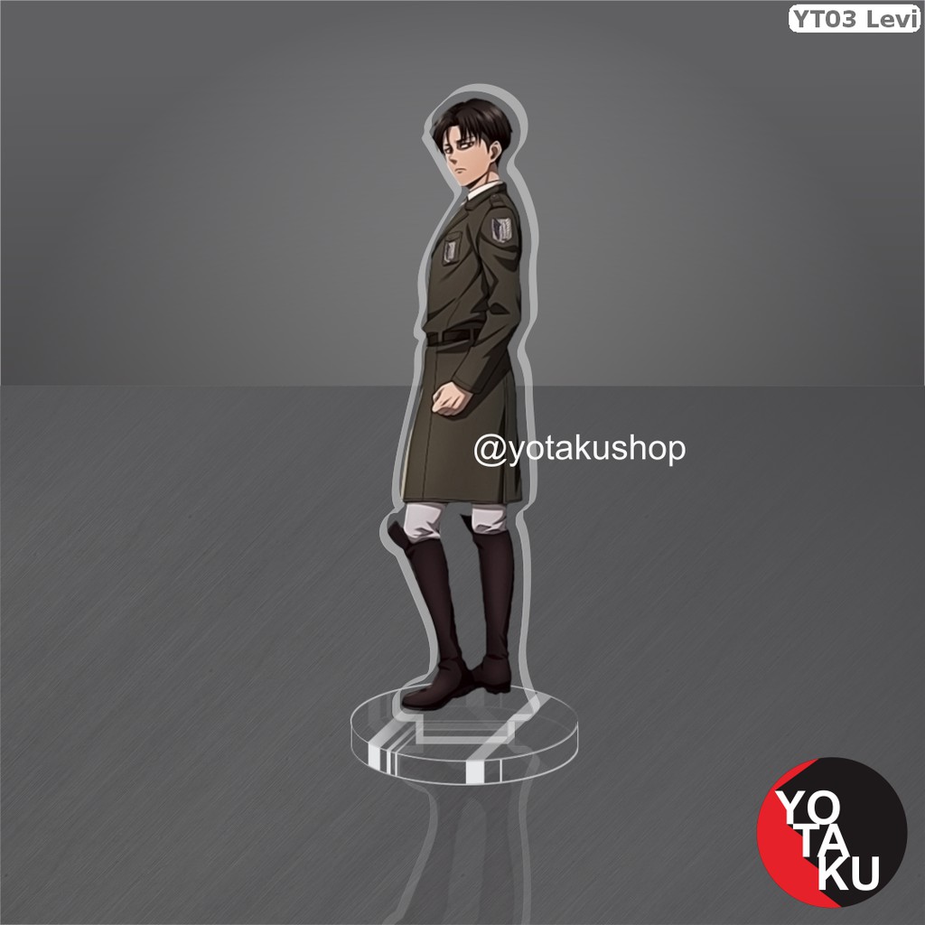 Jual Standee Besar Figure Anime Akrilik Attack on Titan Levi Eren ...