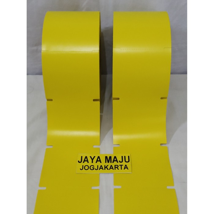 Jual LABEL BARCODE PVC KUNING 80 mm x 75 mm 80x75 PVC KUNING STANDARD ...