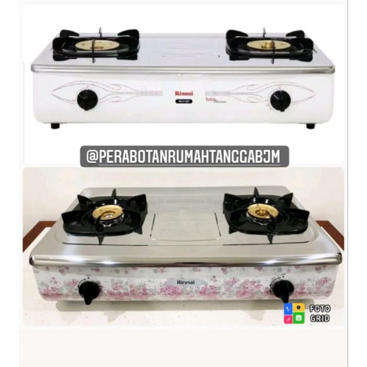 Jual RINNAI : RI712T KOMPOR GAS 2 TUNGKU RI 712 T STAINLESS API TURBO ...