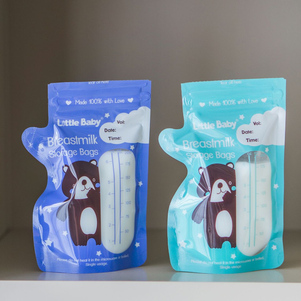 Jual Kantong ASI Little Baby 200ml BPA Free (30pcs) | Shopee Indonesia