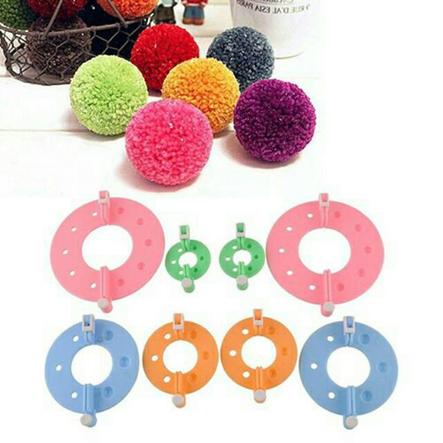 Jual ANEKA - Pom Pom Maker / Alat Membuat Pom Pom | Shopee Indonesia