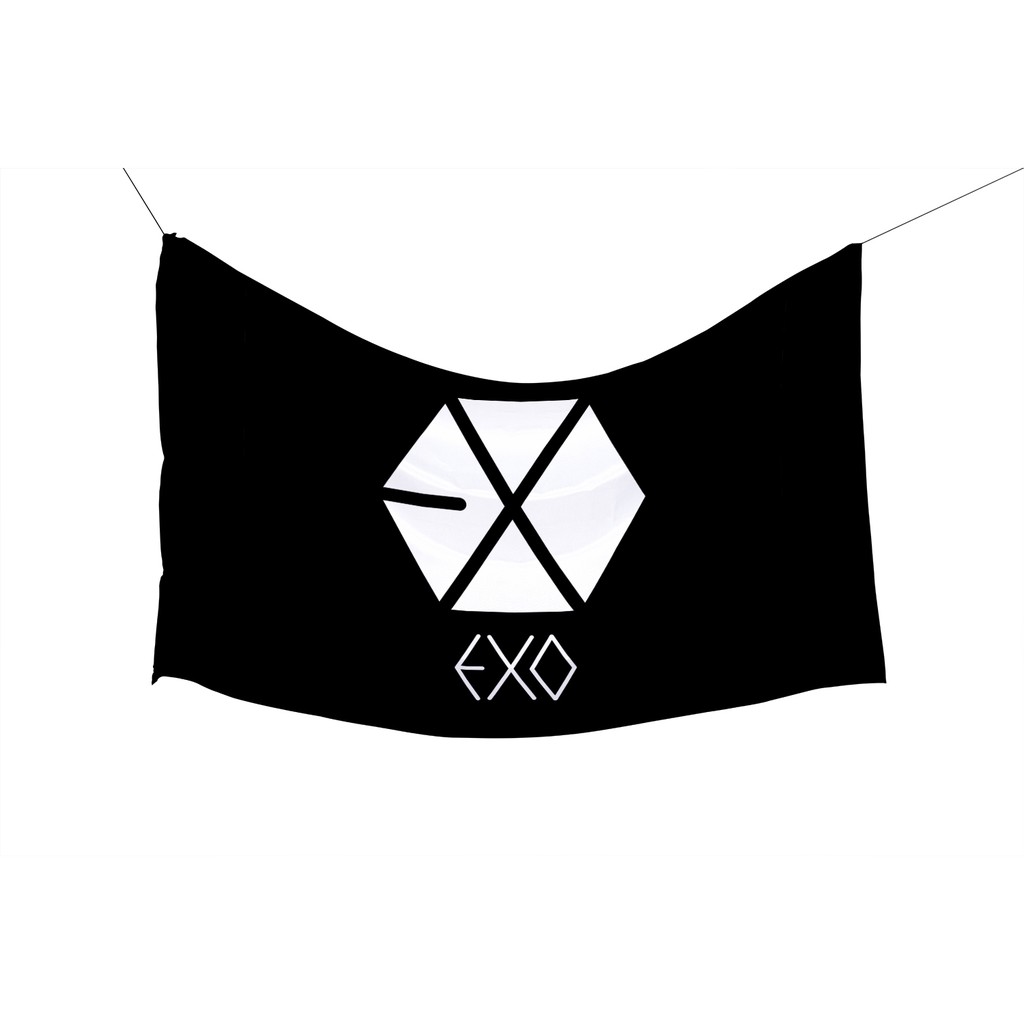Jual Poster Kain Bendera Tapestry EXO Kpop Aesthetic Wall Decor Logo ...