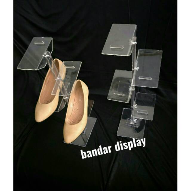 Jual Akrilik display sepatu dan sandal 4susun | Shopee Indonesia
