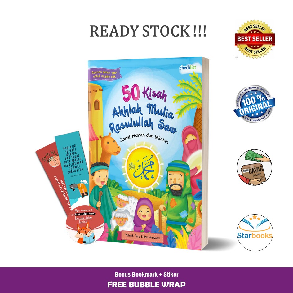 Jual Buku 50 Kisah Akhlak Mulia Rasulullah Saw (Buku Anak) - Checklist ... Jual Buku 50 Kisah Akhlak Mulia Rasulullah Saw (Buku Anak) - Checklist ...