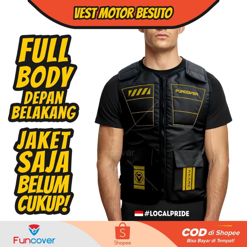 Jual Besuto Rompi Touring Bikers Body Protector Pelindung Dada | Shopee ...
