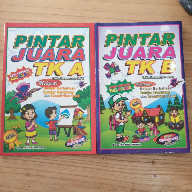 Jual PAUD berhitung membaca menulis Calistung TK A TK B full warna ...