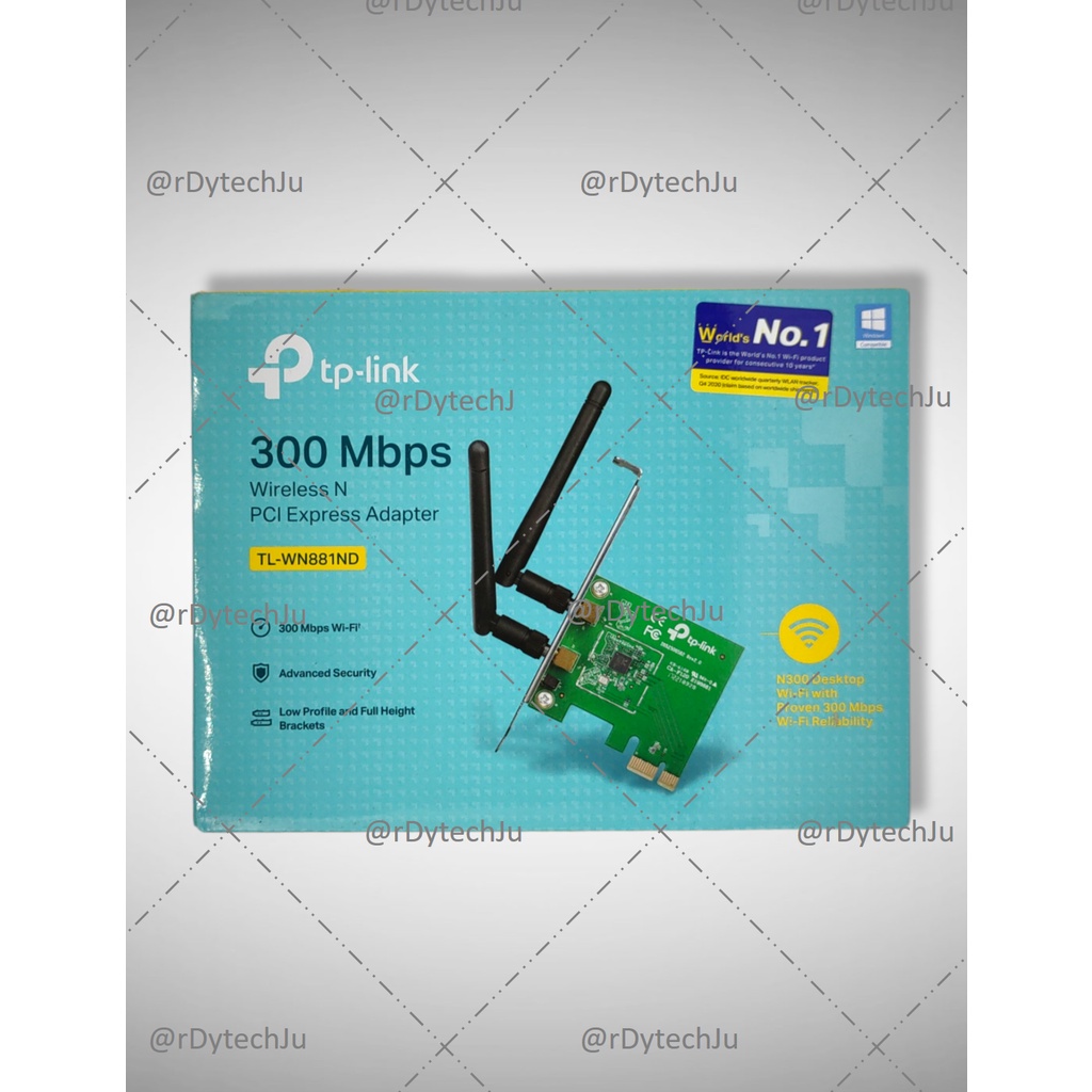 Jual TP-Link TL-WN881ND 300Mbps Wireless N PCI Express Adapter | Shopee ...