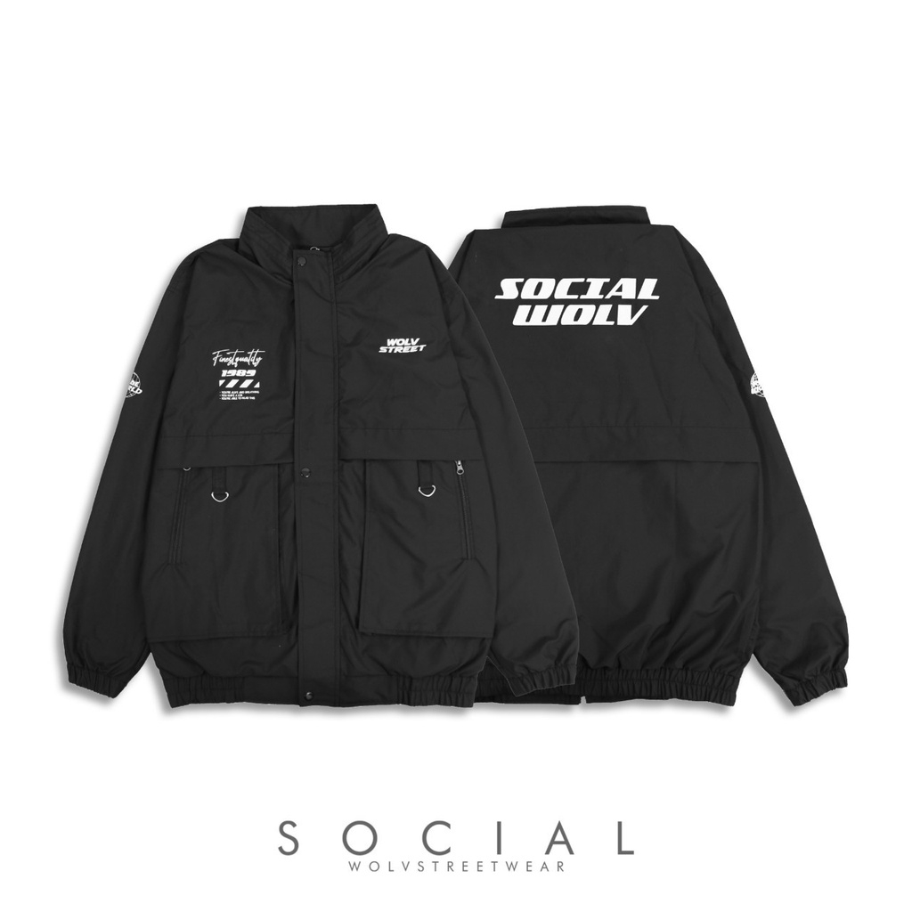 Jual Jaket Parasut Pria - Jaket Windbreaker - Original Brand Wolv ...