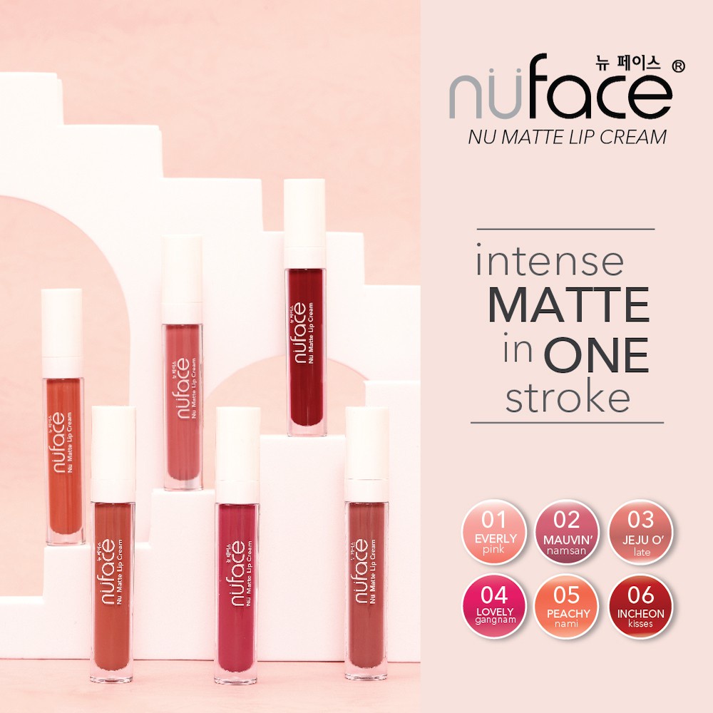 Jual NUFACE | NU MATTE LIP CREAM ORIGINAL 6 PILIHAN WARNA | Shopee ...
