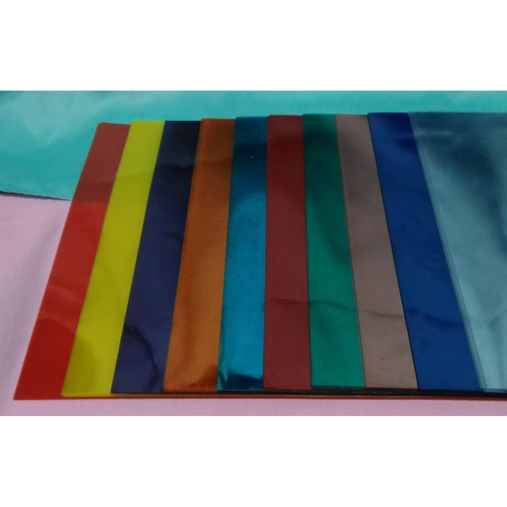 Jual Plastik Mica Mika Jilid F4 Folio Warna Clear Bening Biru Muda Biru ...