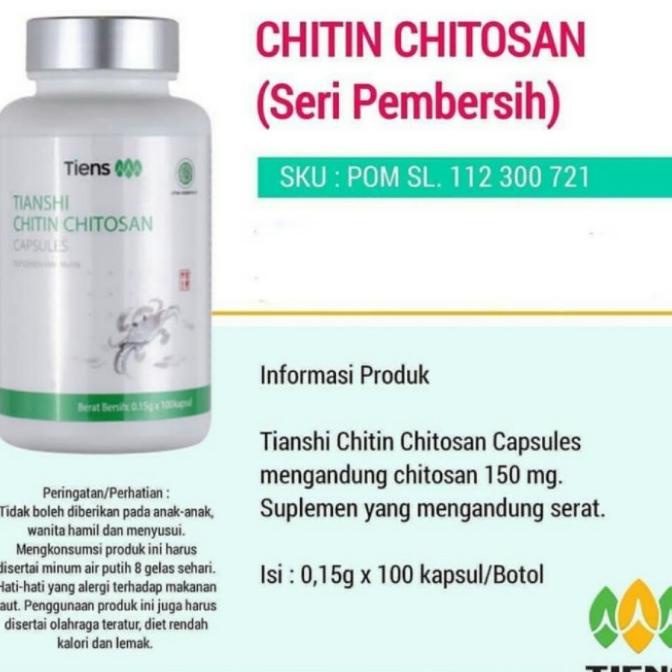 Jual chitosan ORIGINAL ISI FULL 100 kapsul | Shopee Indonesia