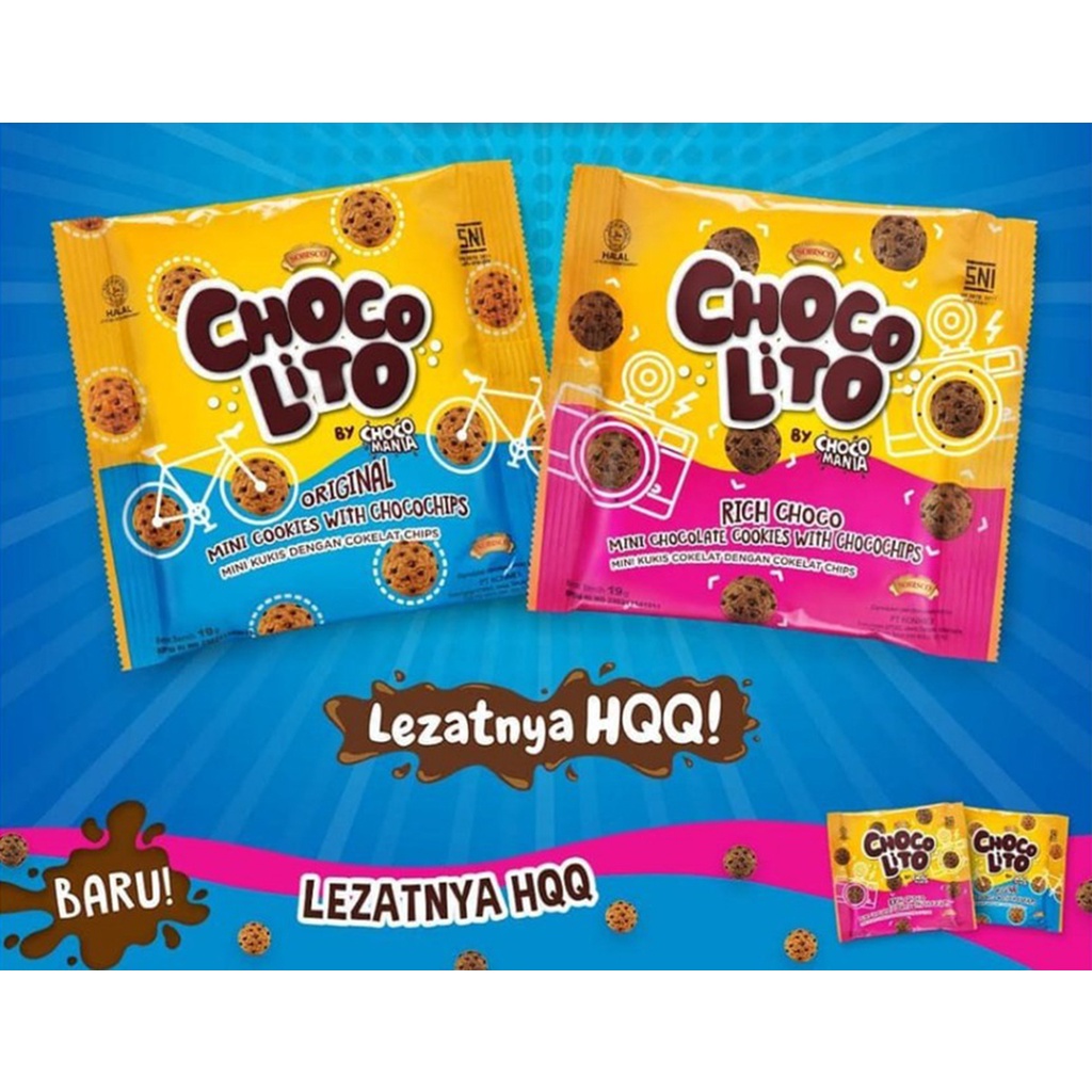 Jual Chocolito biskuit camilan anak kukis mini dengan Coklat Chips isi ...