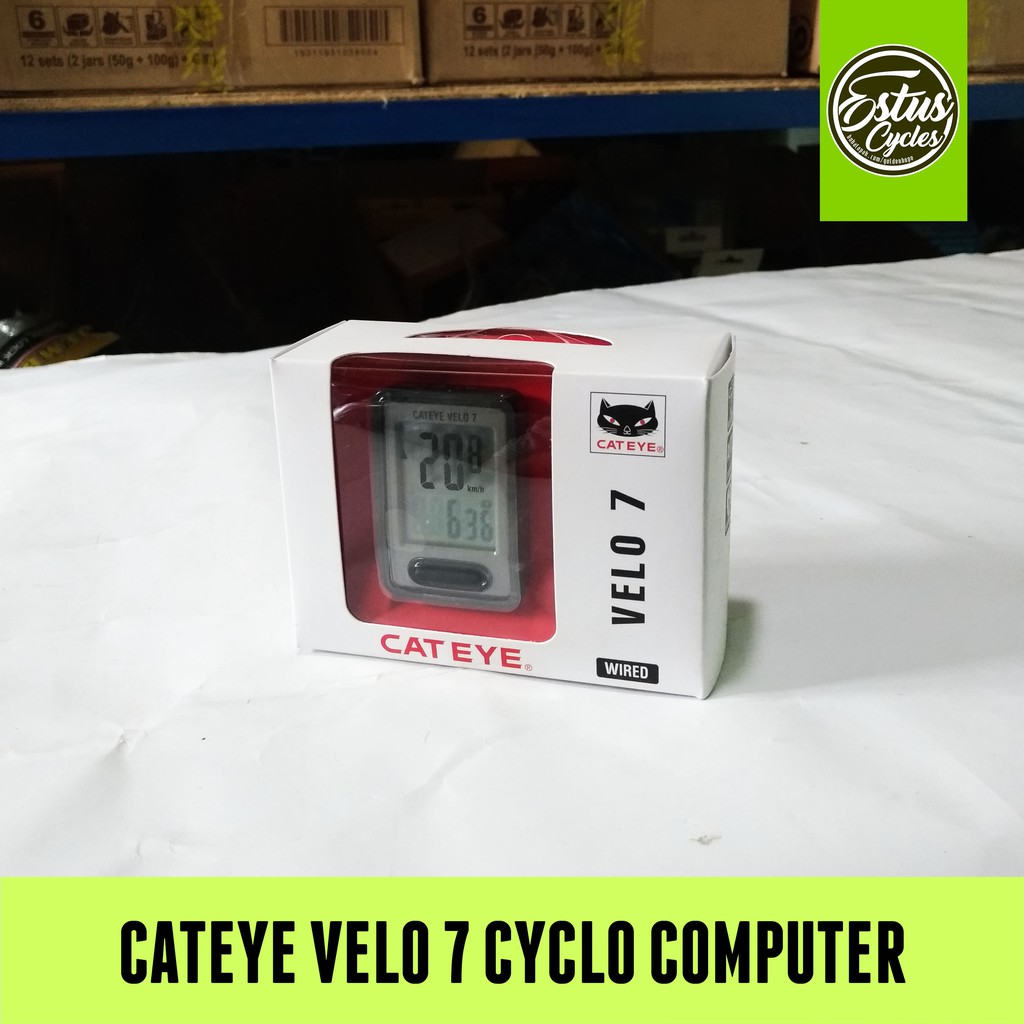 Jual Speedometer Sepeda Cateye Velo 7 Cyclo Computer Pengukur Kecepatan ...