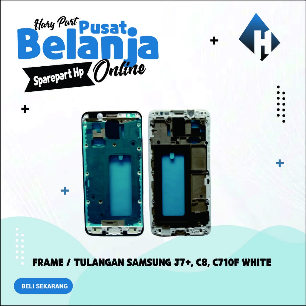 Jual Tulangan Frame / Middle Frame LCD Samsung J7+ / C8 / C710F ...