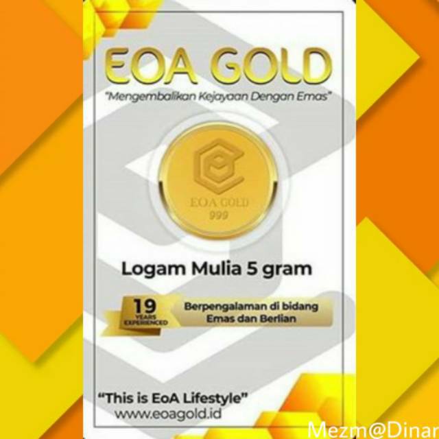Jual Logam Mulia LM Emas 5 Gram EOA GOLD Bersertifikat Asli | Shopee Indonesia