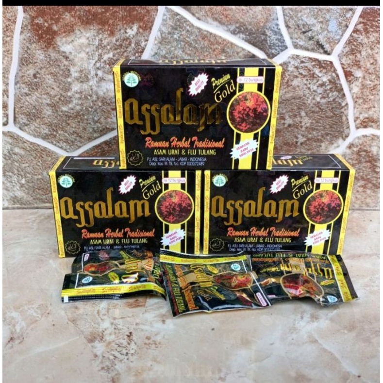 Jual Obat Asam Urat/Nyeri Sendi/Pegal Linu/Kapsul Herbal Assalam Gold ...