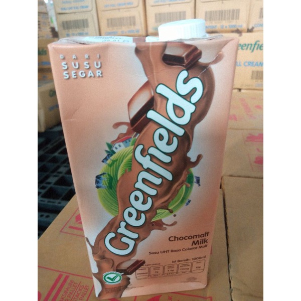 Jual Susu UHT Greenfield 1L Choclate | Shopee Indonesia