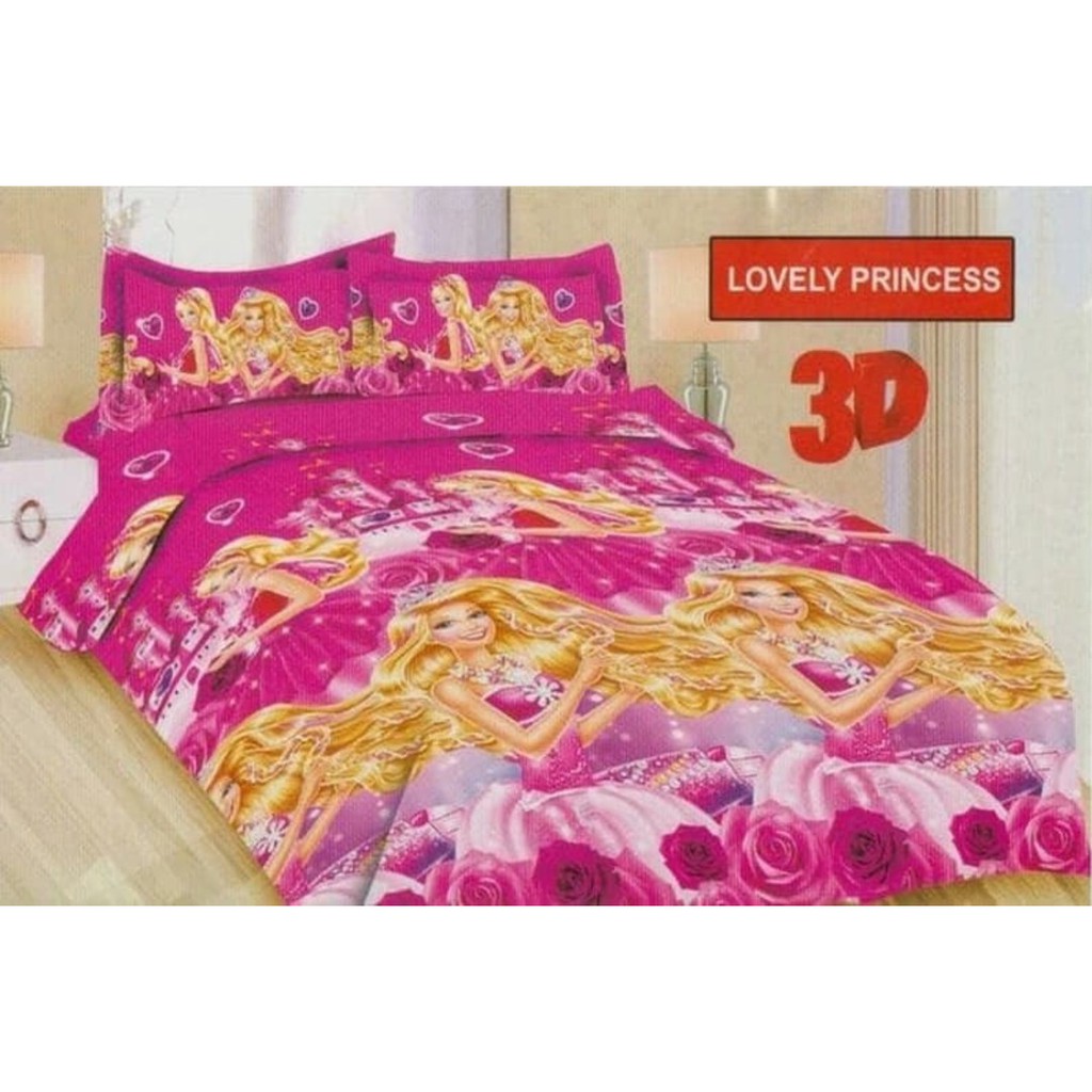 Jual SPREI BONITA LOVELY PRINCESS SINGLE 120 No.3 SEPRAI PINK ROSE ...