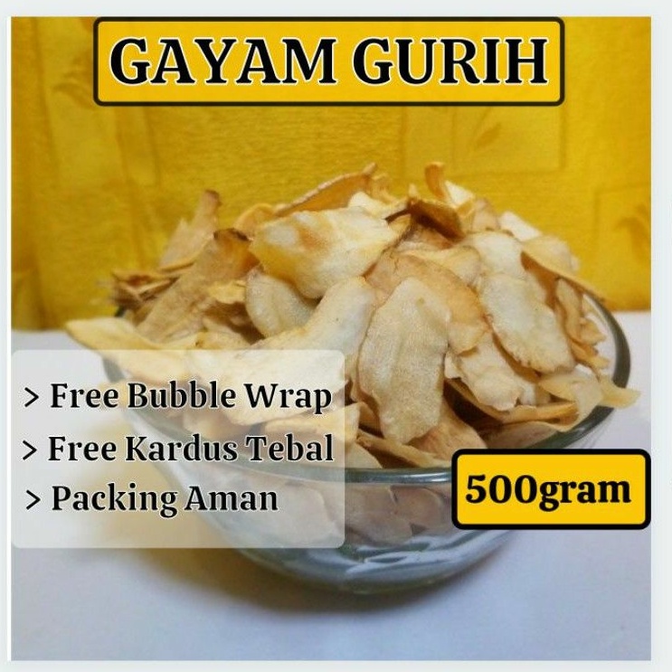 Jual Kripik Gayam Gurih Bawang / 500gram | Shopee Indonesia