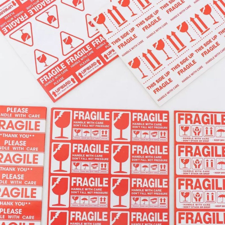 Jual BACA DESKRIPSI Sticker Fragile Satuan 1pcs Rambu Hati Hati Untuk ...