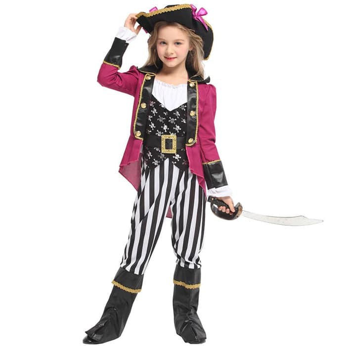 Jual PIRATE GIRL costume cosplay haloween kostum anak bajak laut ...