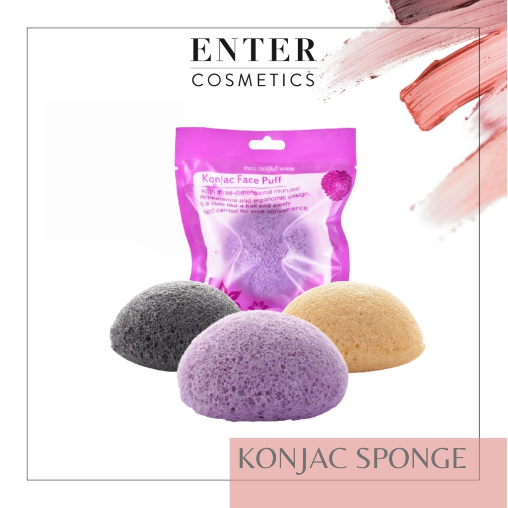 Jual Spons Konjac Natural / Konjac Face Puff | Shopee Indonesia