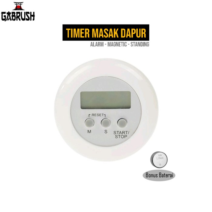 Jual Timer Masak Dapur Digital Magnet Dengan Alarm Kitchen Timer | Shopee Indonesia