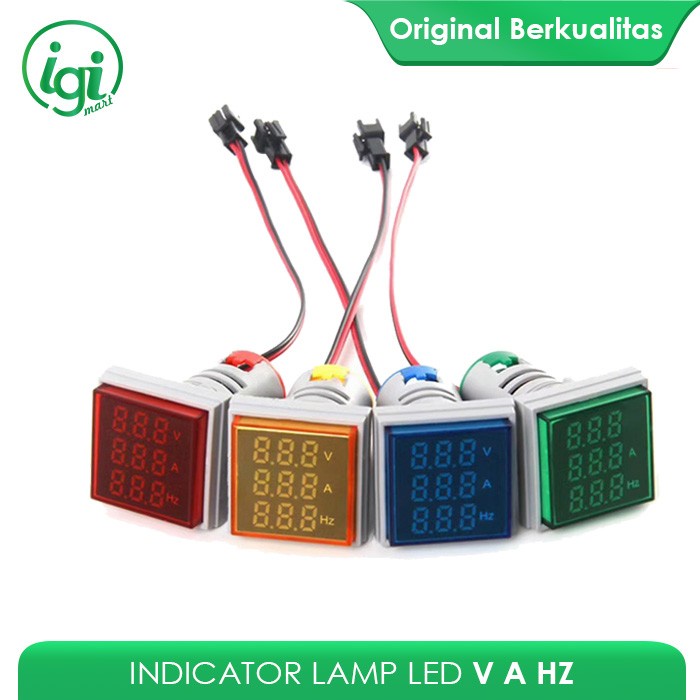 Jual PILOT LAMP LED DIGITAL METER V HZ A / INDICATOR LED VOLT HZ AMPERE ... Jual PILOT LAMP LED DIGITAL METER V HZ A / INDICATOR LED VOLT HZ AMPERE ...