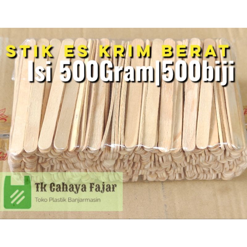 Jual Stick Es Cream Berat (Stik Es Krim Premium) isi 500 pcs | Shopee ...