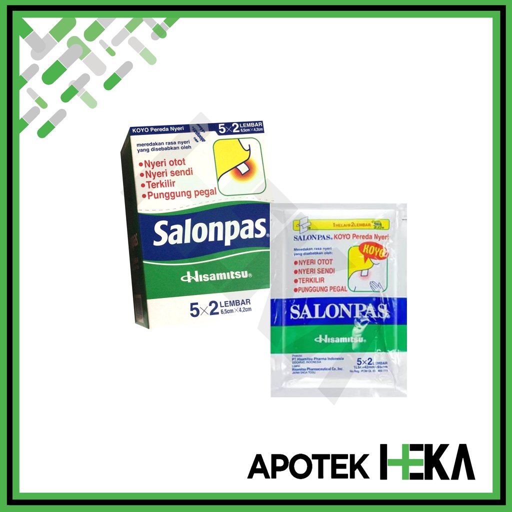Jual Salonpas Biru Hisamitsu 5x2 Koyo Pereda Nyeri Box isi 10 Sachet ...