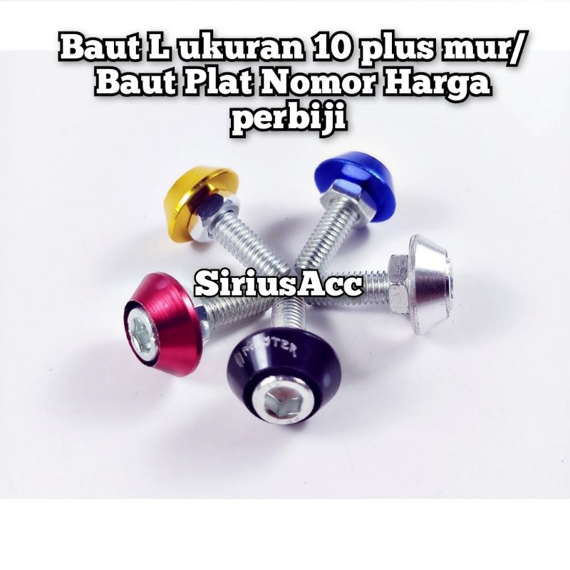 Jual Baut L Baut Monel Ukuran 10 Baut Plat Nomor Harga Perbiji | Shopee ...