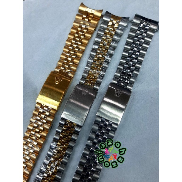Jual Tali strap Rantai Jam Rolex Date just steinles stell Rantai Jam ...
