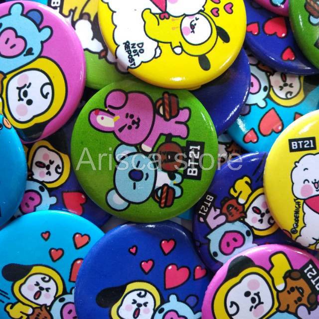 Jual PIN BT21 READY STOCK BTS | Shopee Indonesia