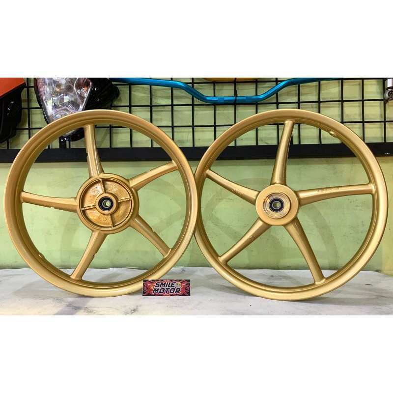 Jual VELG PELAK RACING VROSSI V ROSSI RXKING/RXZ PALANG 5 RING 17 GOLD ...
