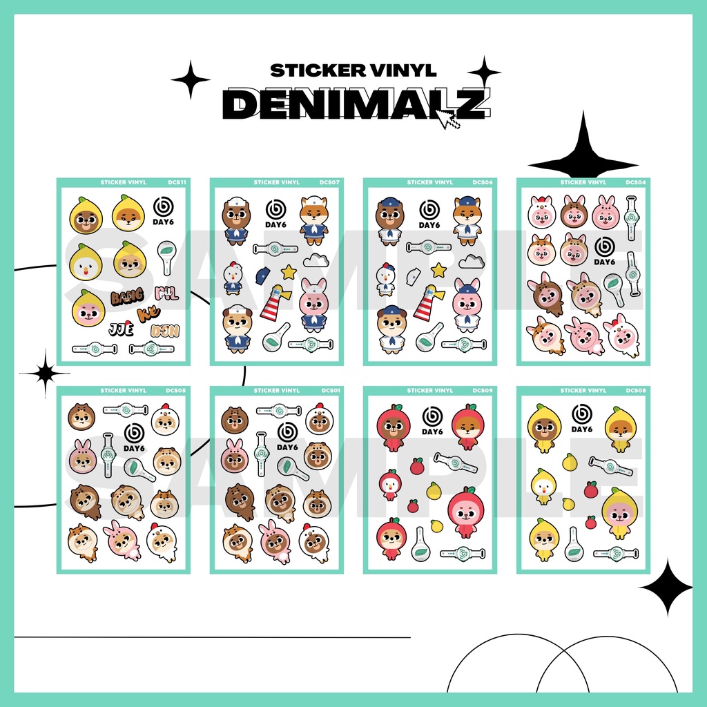 Jual Sticker / Stiker Kpop DAY6 Denimalz - Fruit and Sailor | Shopee ...