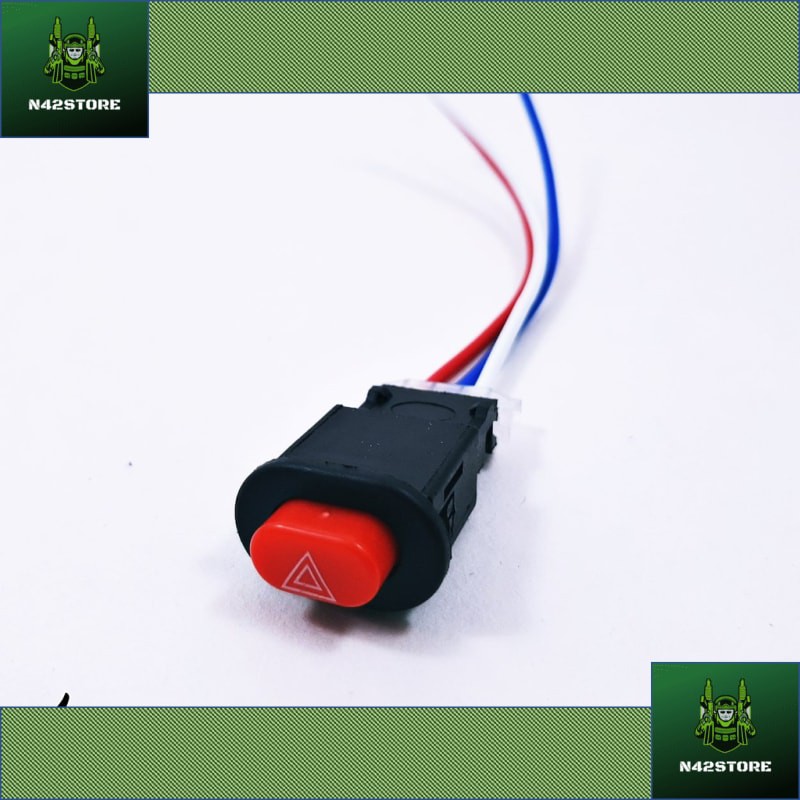 Jual Saklar Lampu Hazard Switch ON OF Lampu Motor Push Button Terpilih | Shopee Indonesia