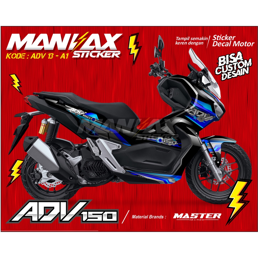 Jual Decal Stiker Motor ADV 150 - Full Desain ADV 150 - Stiker Decal ...