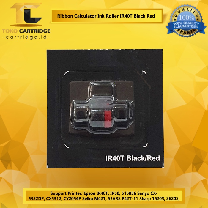 Jual Tinta Kalkulator IR-40T IR40T Black Red For K-Sio HR-110 2620 ...