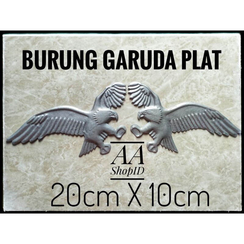 Jual Ornamen pagar besi plat sepasang Burung garuda (2pcs) | Shopee ...