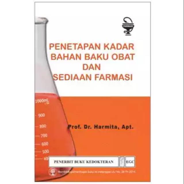 Jual Buku ORI - Buku Penetapan Kadar Bahan Baku Obat dan Sediaan Farmasi Harmita EGC | Shopee ...