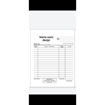 Jual cetak nota 4 ply | Shopee Indonesia